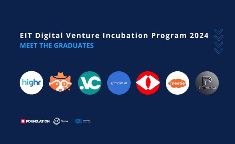 Ενίσχυση 105.000 ευρώ το 2024 μέσω του EIT Digital Venture Incubation Program σε 7 startups ...